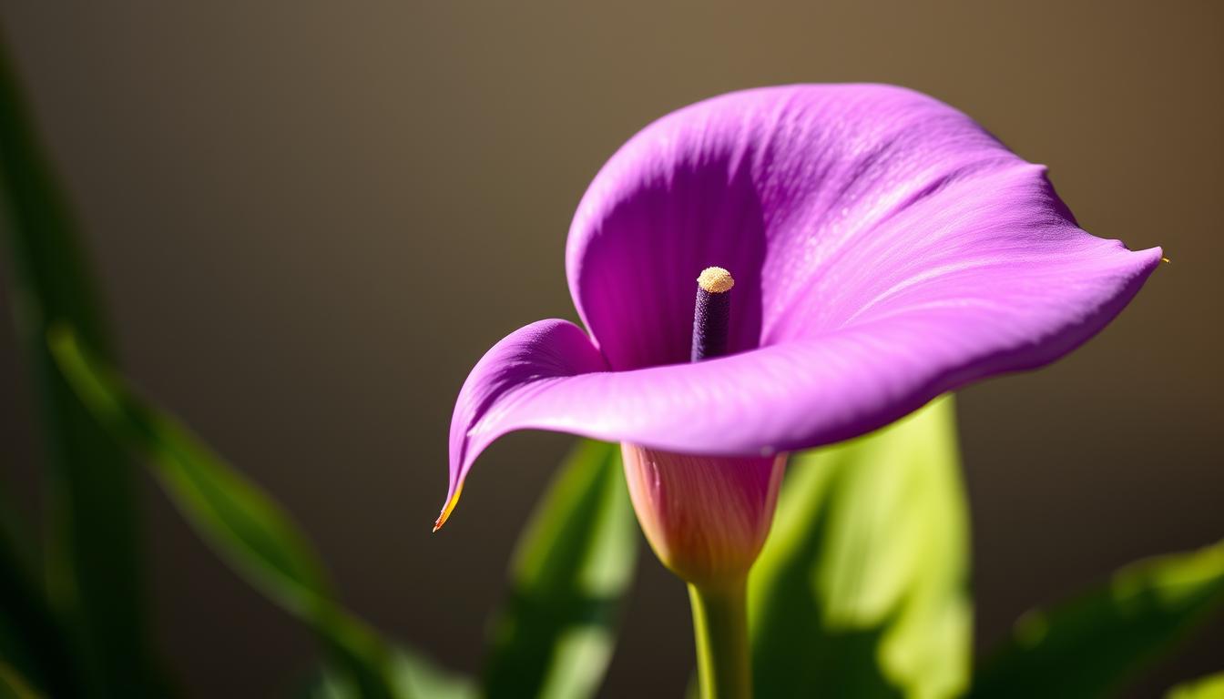 purple calla lily